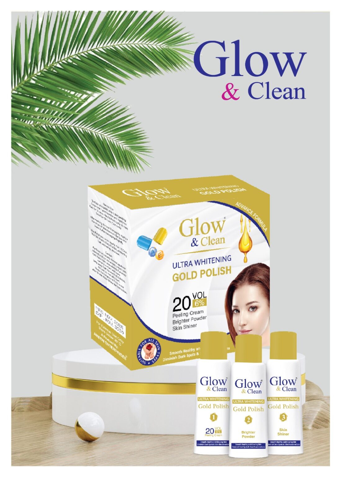 Glow & Clean Ultra Whitening Skin Polish Gold – Bihan Organics